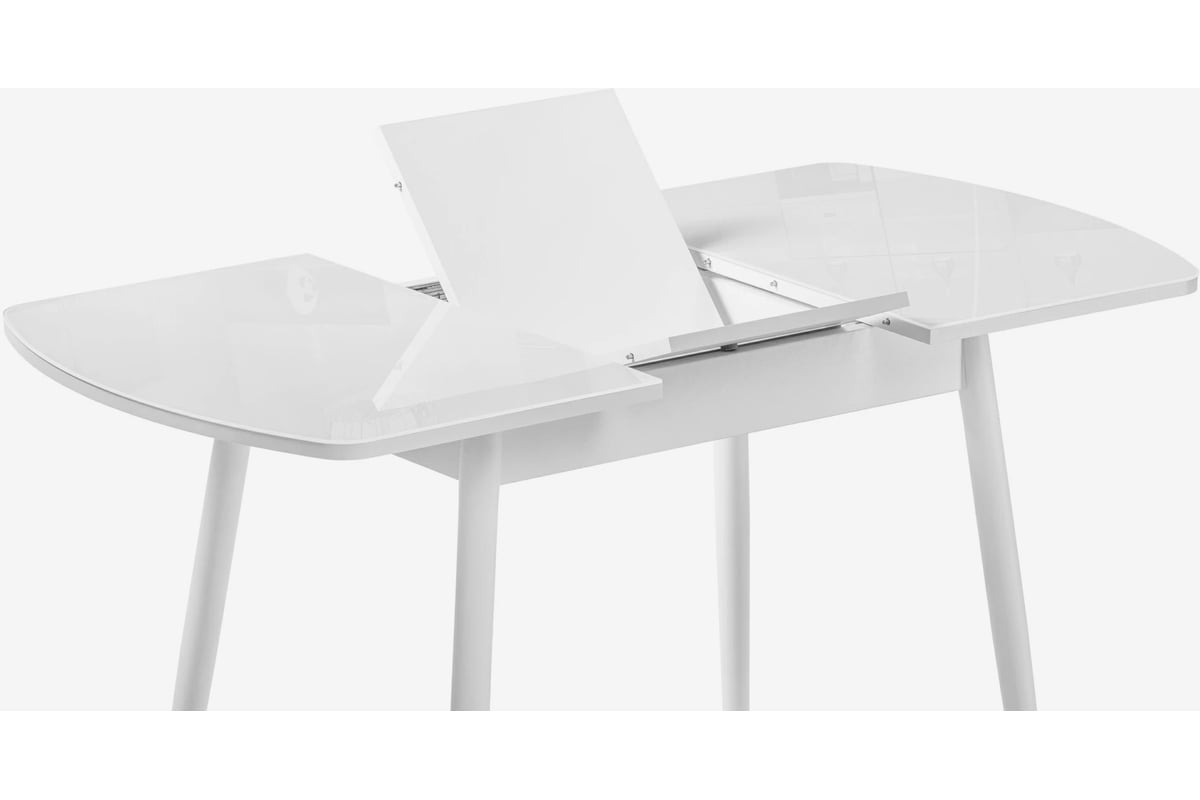 Стеклянный стол Woodville калверт белый 551083 - выгодная цена, отзывы ...
