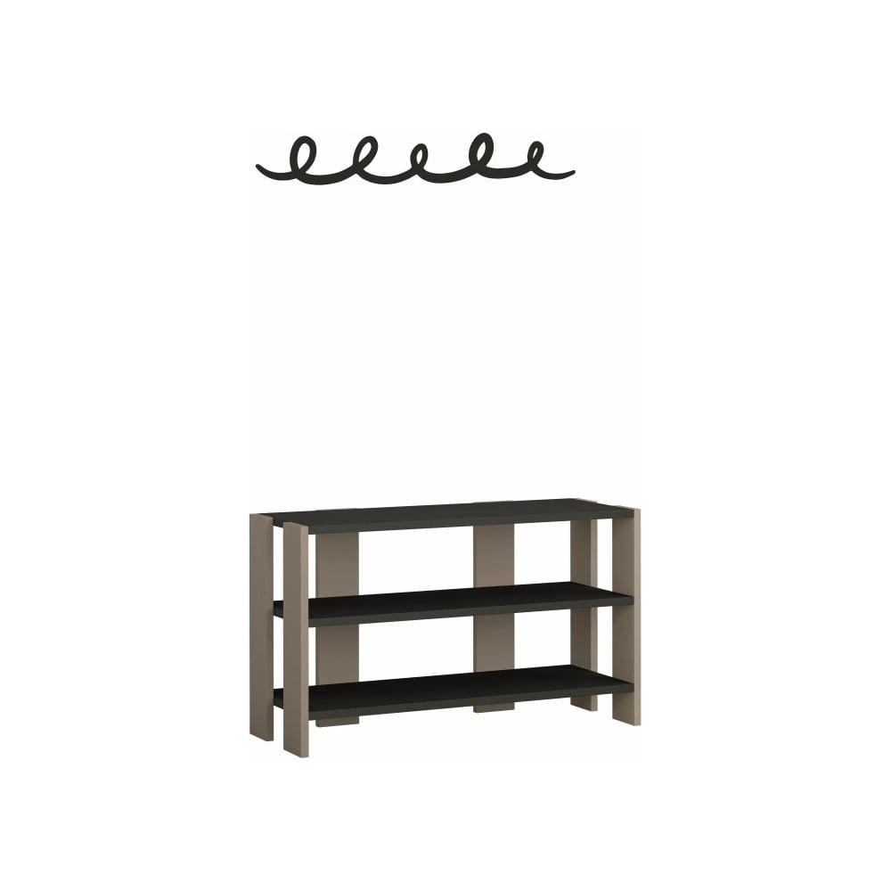 Обувница с вешалкой для одежды leve tono shoe rack-hanger light mocha ...