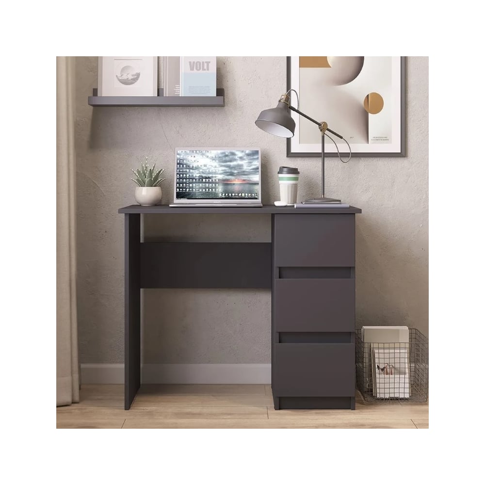 Письменный стол Letta city lite 3 ящика графит 900x750x450 мм L14001 ...