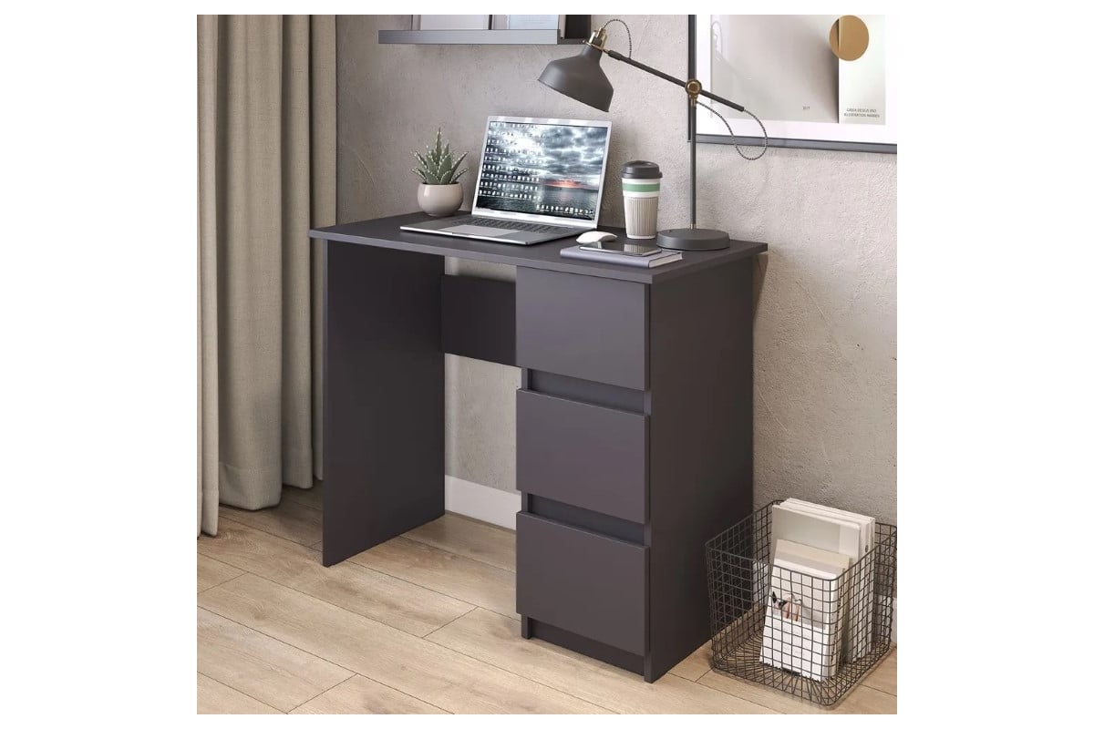 Письменный стол Letta city lite 3 ящика графит 900x750x450 мм L14001 ...