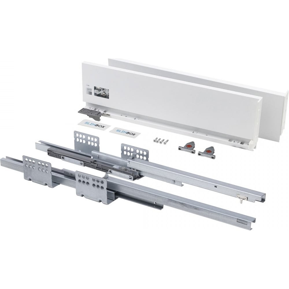 Система ящиков AKS Slimbox 128x350 мм, средний, с доводчиком, белый ...