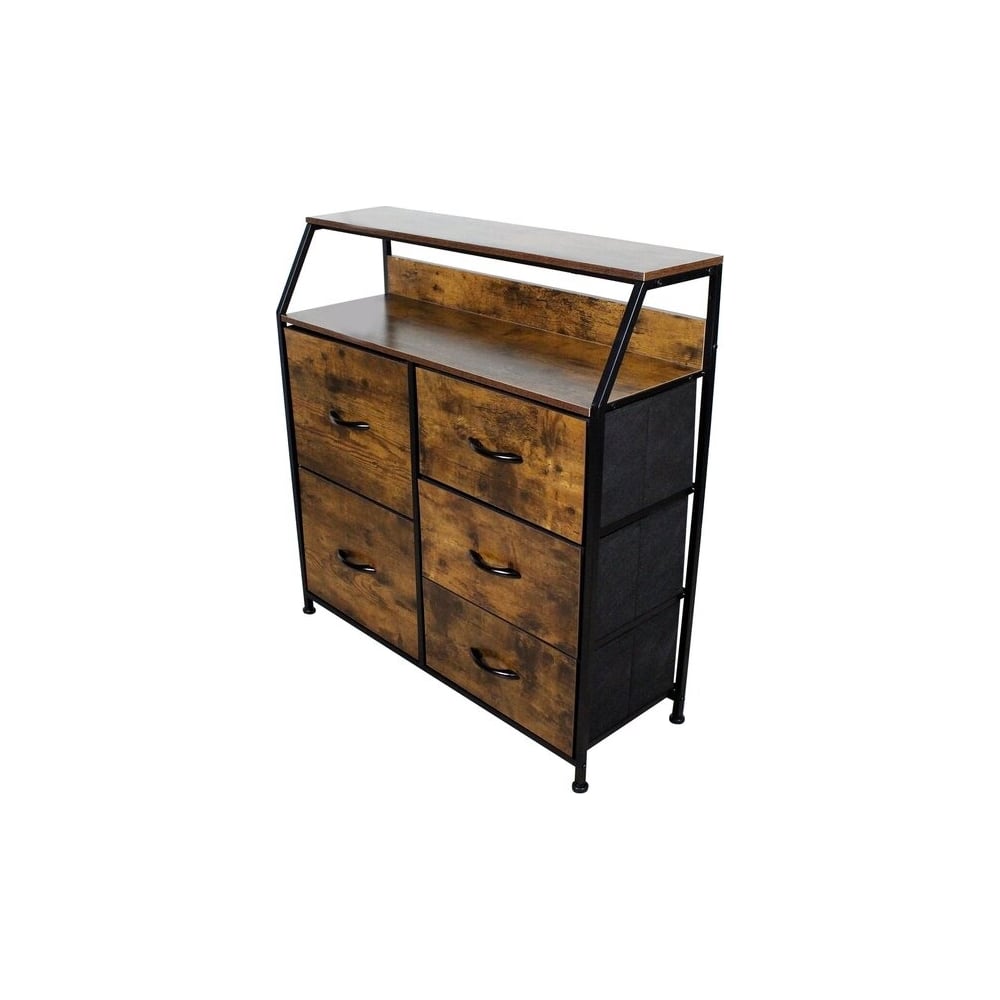 Комод микс ESTARES COMMOD WOOD-I 2F-5D-BROWN-770x290x860 УУ000004393 ...