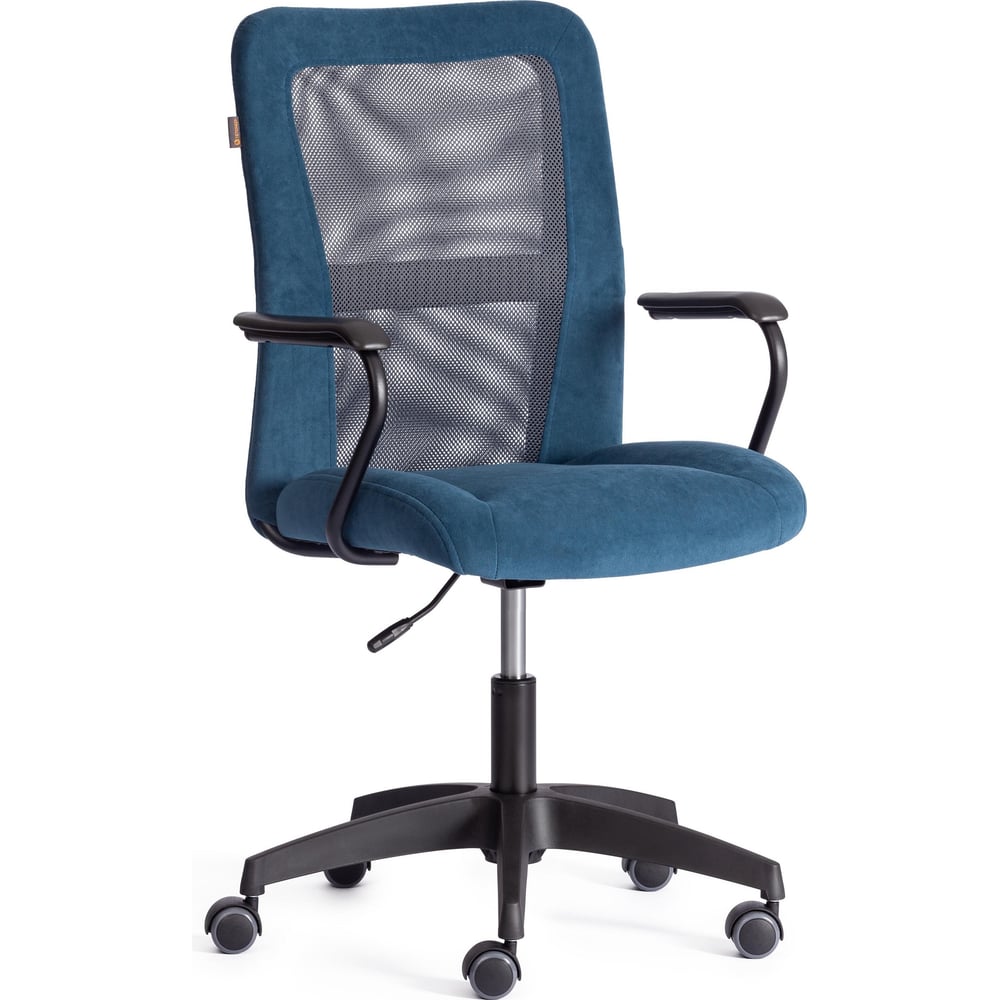 Кресло STAFF флок/ткань, синий/серый, 32/W-12 Tetchair 21452 - выгодная цена, отзывы ...