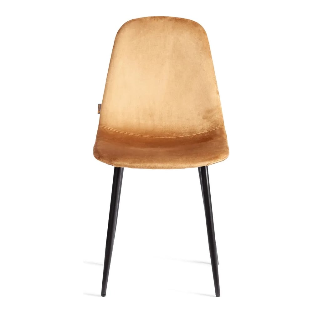 Стул Tetchair 4 шт BREEZE mod. JSC-58 Велюр/металл, 44x53x86 см, brown коричневый HLR12, черный ...