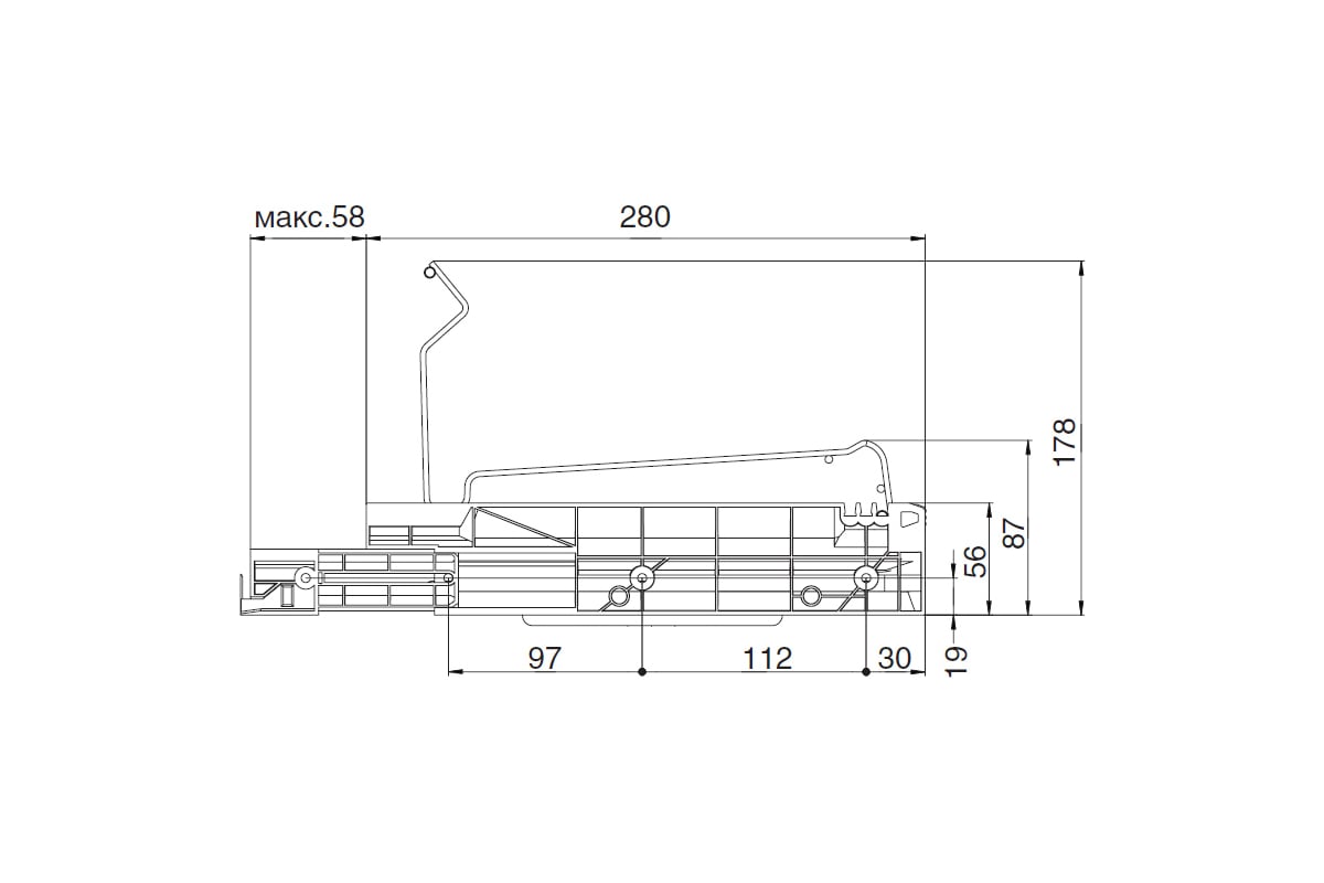 Сушка INOXA 1-уровневая в базу 900/16, с рамкой, поддон пластик ...
