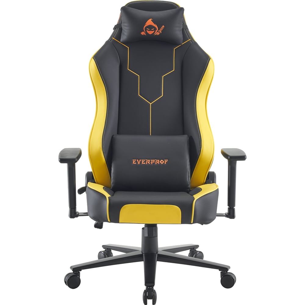 Кресло Everprof Rapid экокожа желтый/черный EP Rapid PU Black Yellow - выгодная цена, отзывы ...