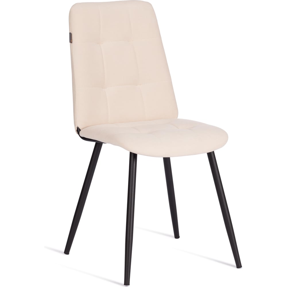 Стул обеденный Tetchair Asti флок, 47x54x86, молочный, 4 24295 ...