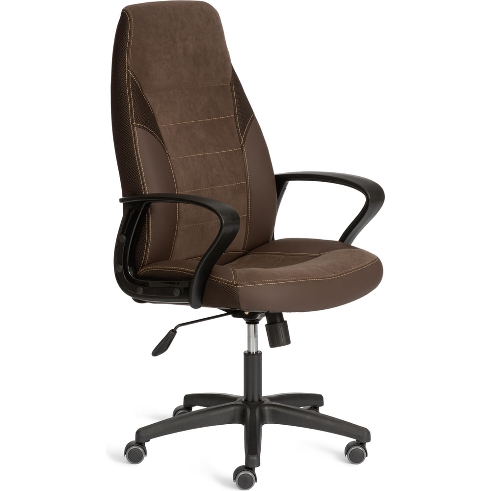 Кресло INTER (24) кож/зам/флок/ткань, коричневый, 36-36/6/TW-24 Tetchair 24615 - выгодная цена ...