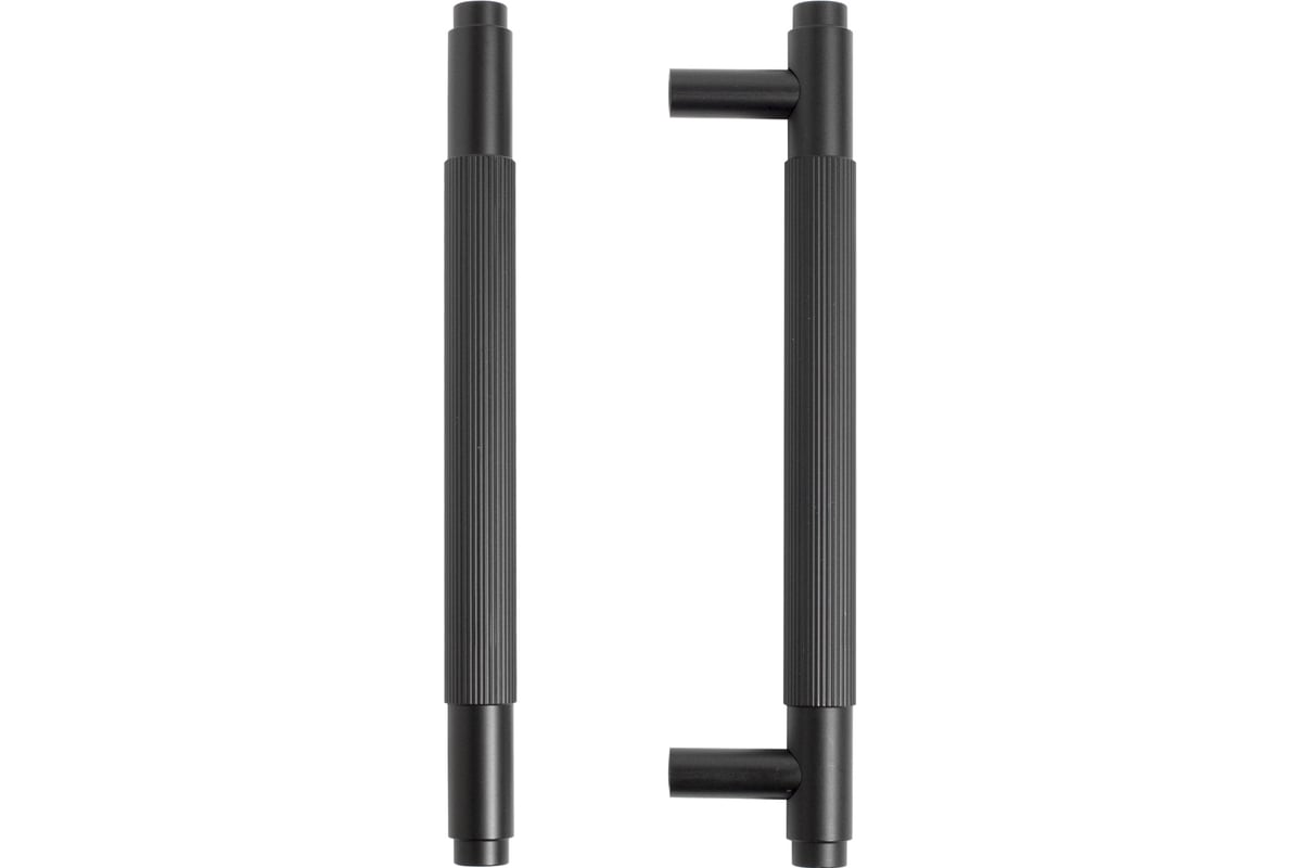 Мебельная ручка-скоба StahlBuro AP2309-128 2 шт., BL матовый черный ...