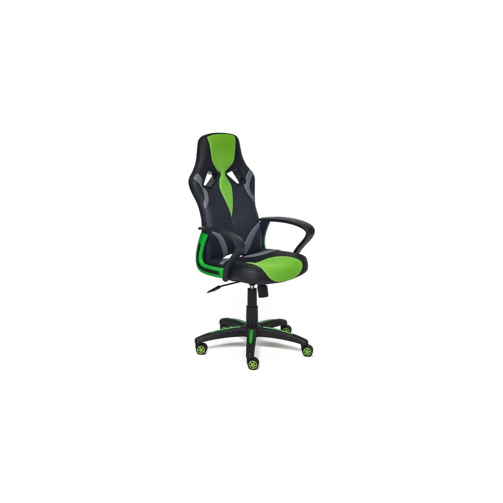 Кресло TetChair RUNNER кожзам/ткань, черный/зеленый 36-6/26/12 11736 - выгодная цена, отзывы ...