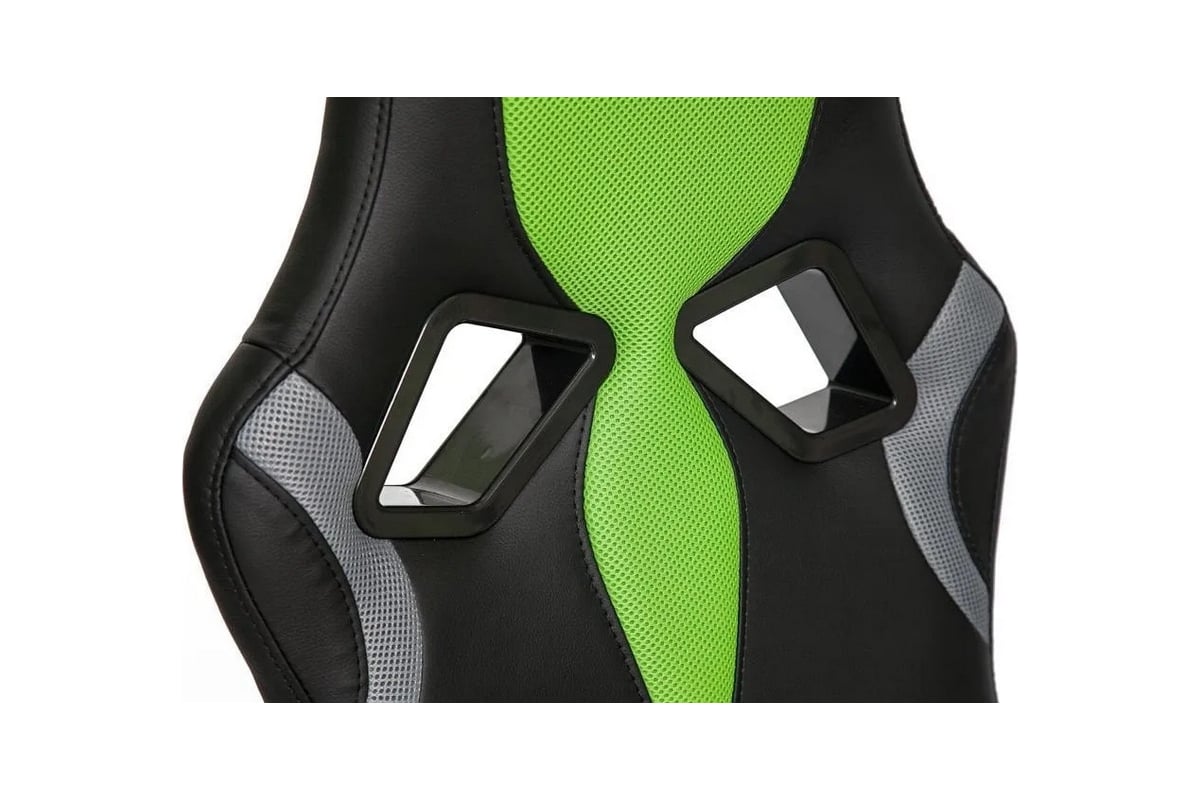 Кресло TetChair RUNNER кожзам/ткань, черный/зеленый 36-6/26/12 11736 - выгодная цена, отзывы ...