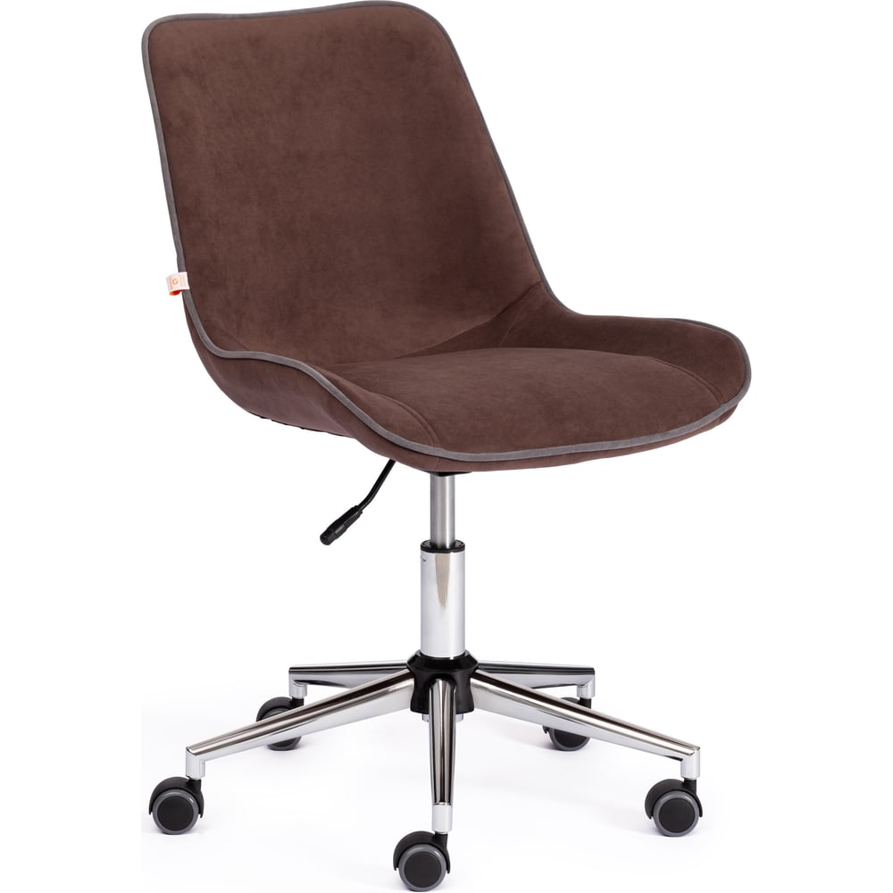 Кресло TetChair STYLE флок коричневый 6 13566 - выгодная цена, отзывы, характеристики, фото ...