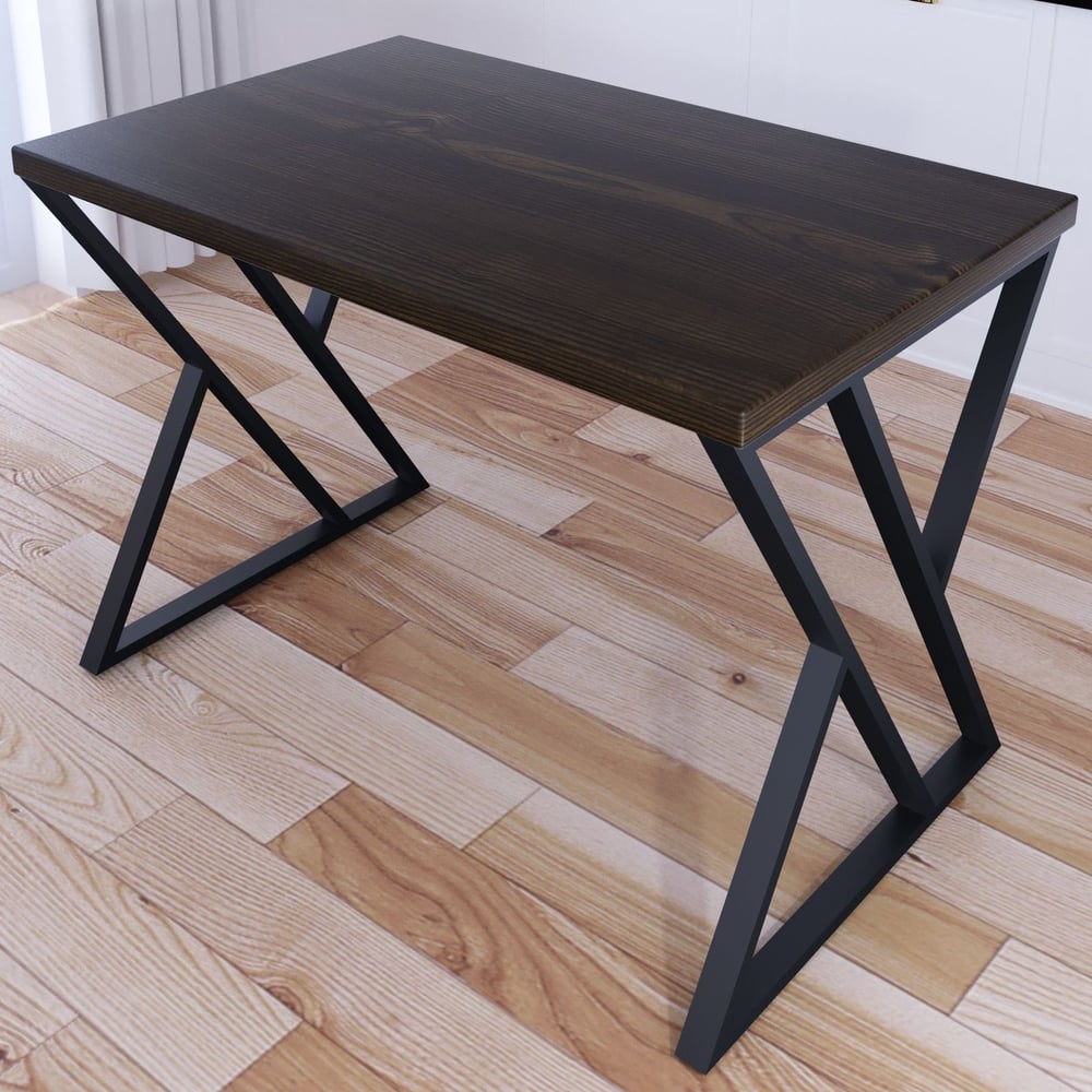 Стол кухонный Solarius Loft со столешницей цвета темного дуба из ...