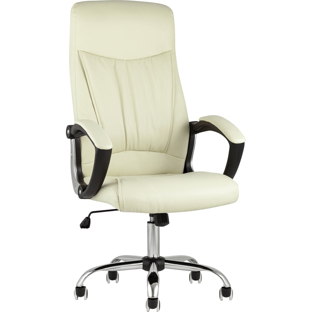 Кресло руководителя Стул Груп TopChairs Tower, бежевое D-418 beige ...