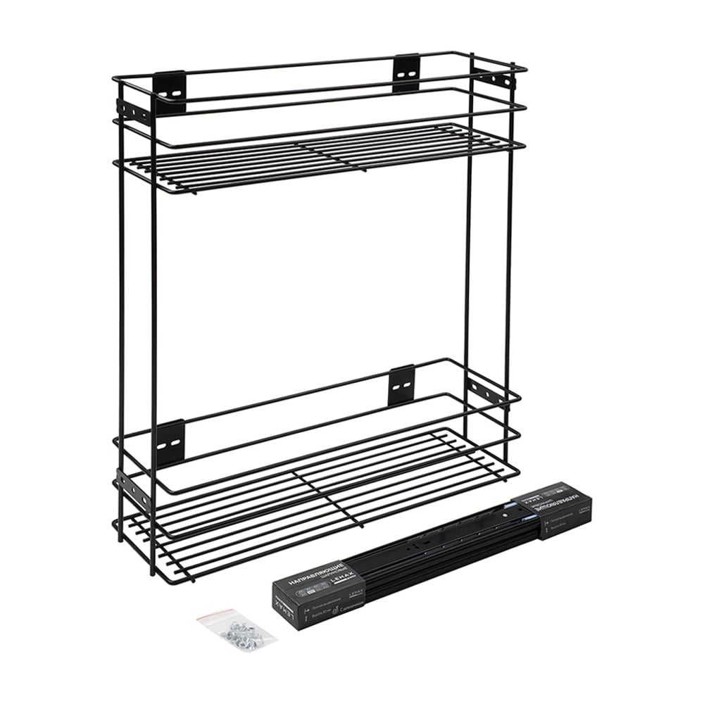 Бутылочница Lemax PROF 200 мм, с боковым креплением и доводчиком, черный VK-02-200BL - выгодная ...