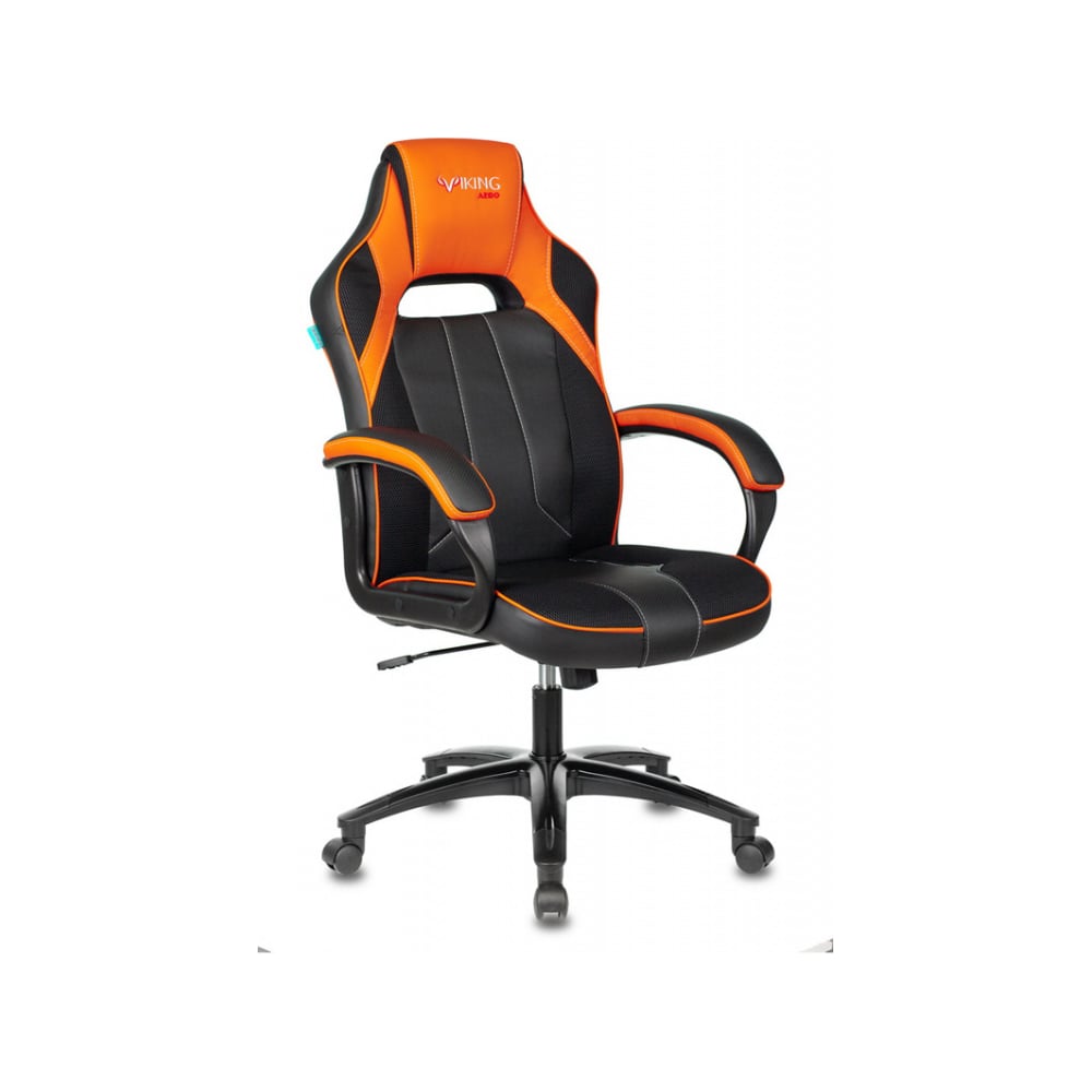 Игровое компьютерное кресло ZOMBIE VIKING 2 AERO черный/оранж экокожа ...