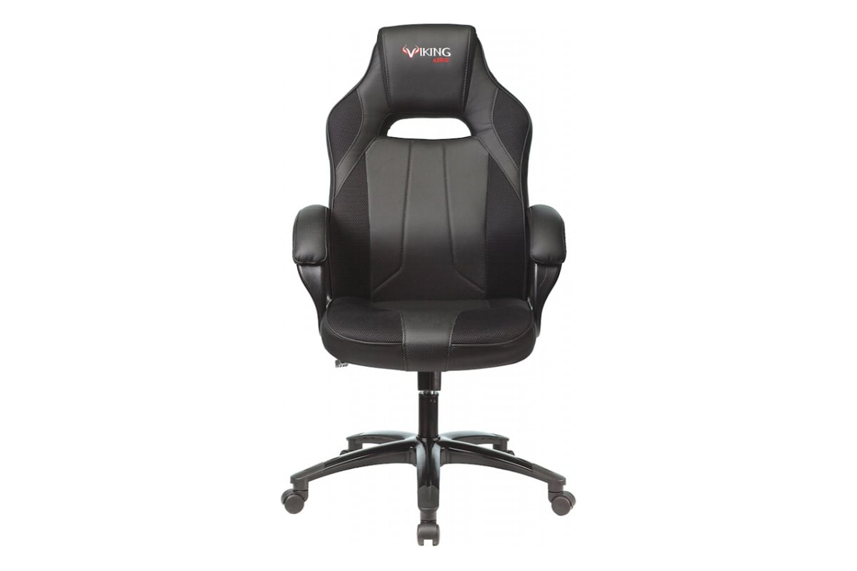 Игровое компьютерное кресло ZOMBIE VIKING 2 AERO черный экокожа/ткань ...