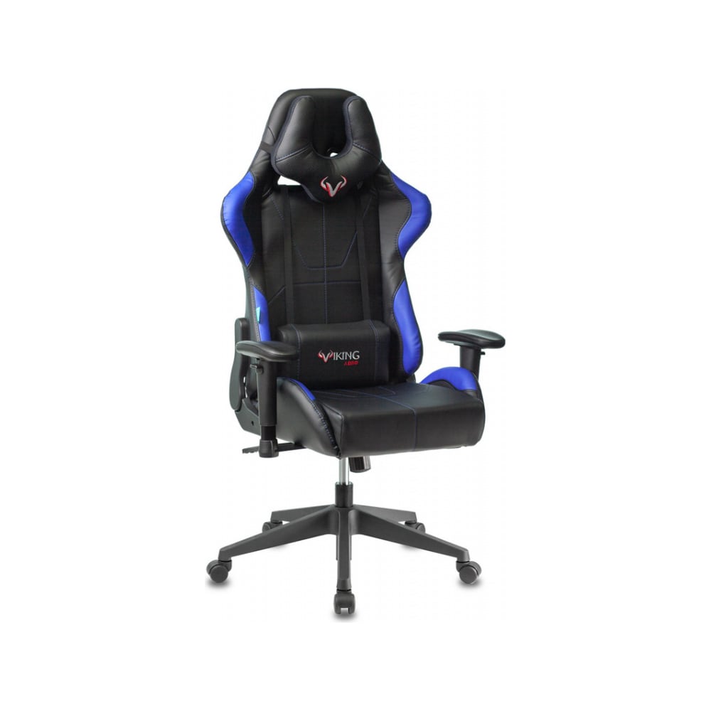 Игровое компьютерное кресло ZOMBIE VIKING 5 AERO черный/синий экокожа ...