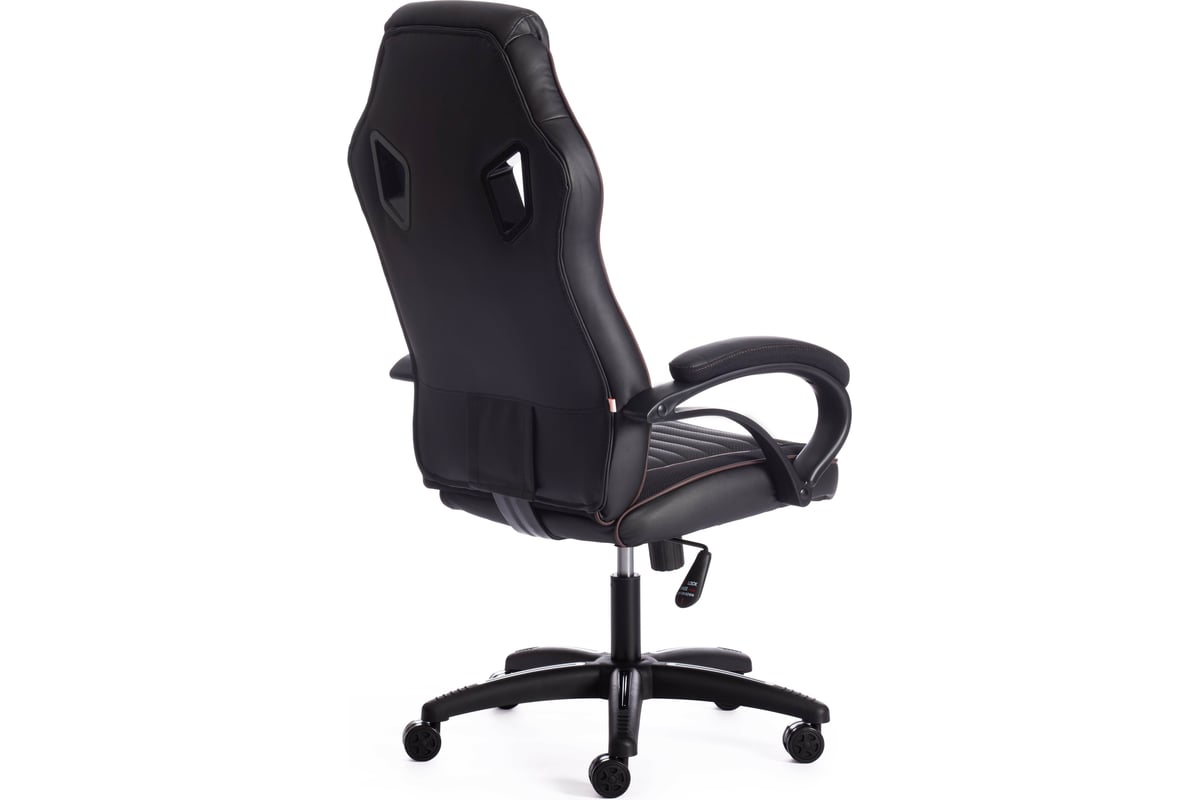 Кресло TetChair PILOT кожзам/ткань черный/черный перфорированный коричневый 36-636-60636-36TW-11 ...