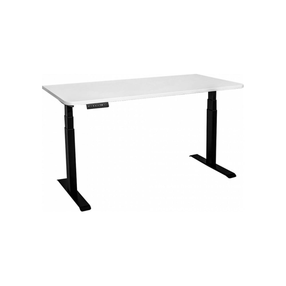 Стол с регулировкой высоты LuxAlto 2A3 черный/ ЛДСП белый, 140x60 ...