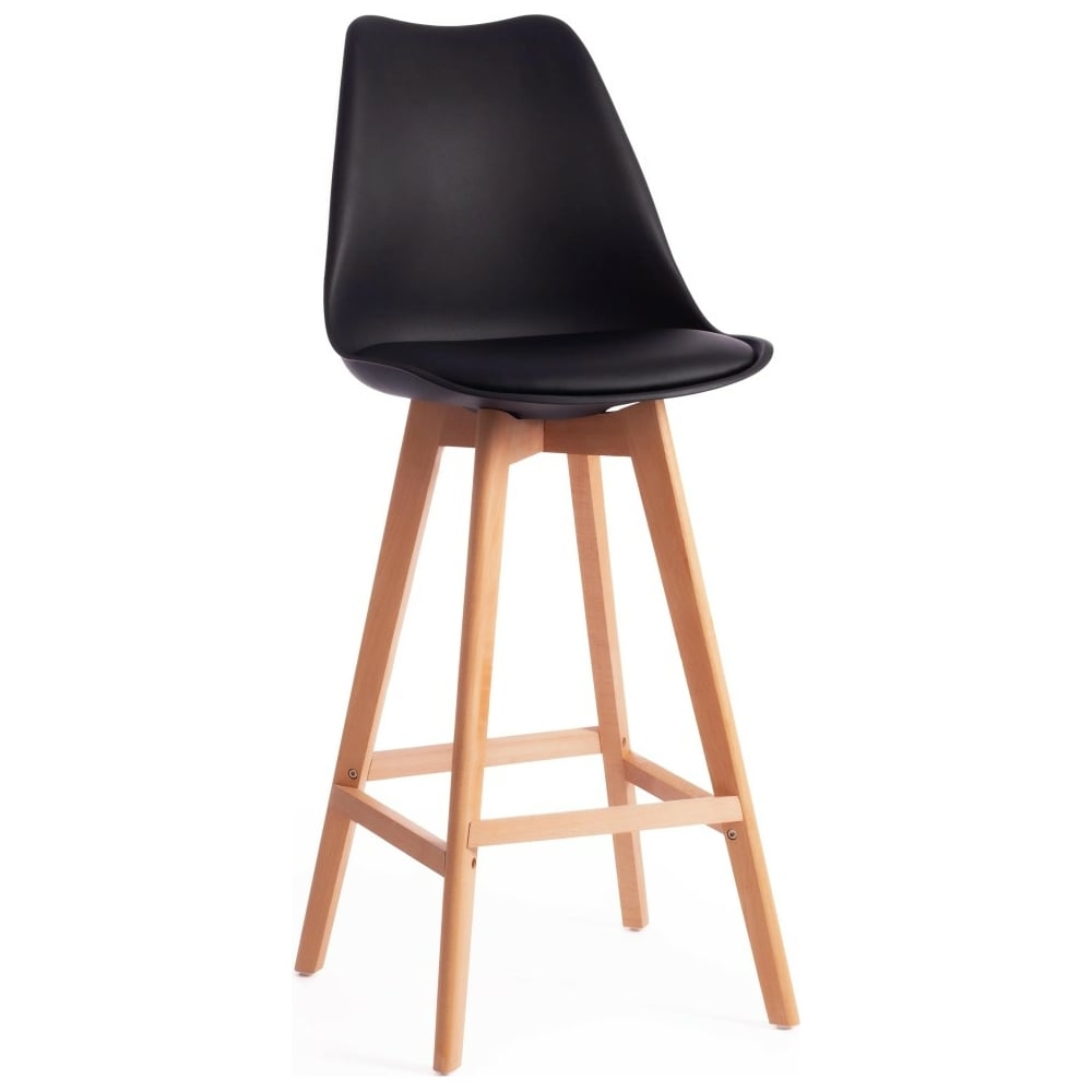 Барный стул Tetchair TULIP BAR C1014H пластик/дерево, 57x48x104 см ...