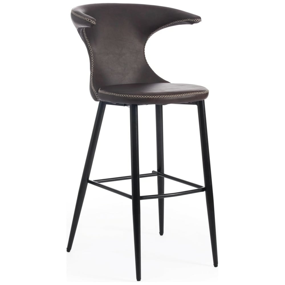 Барный стул Tetchair FLAIR BAR 9018 экокожа/металл, 60x56x106 см, 2 шт ...