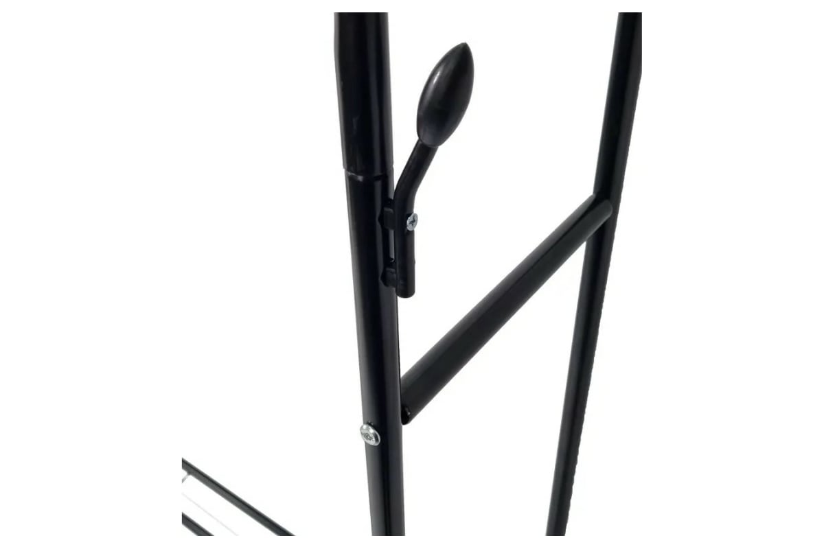 Напольная вешалка для одежды, вещей и обуви URM стальная, 2 полки, 2 ...