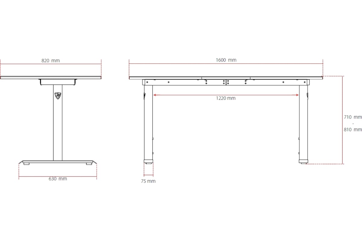 Стол для компьютера Arozzi Arena Gaming Desk Blue ARENA-BLUE - выгодная ...