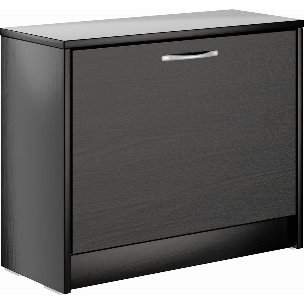 Тумба для обуви Шведский Стандарт ОРИОН 60x25x48 см, черная, дуб венге ...