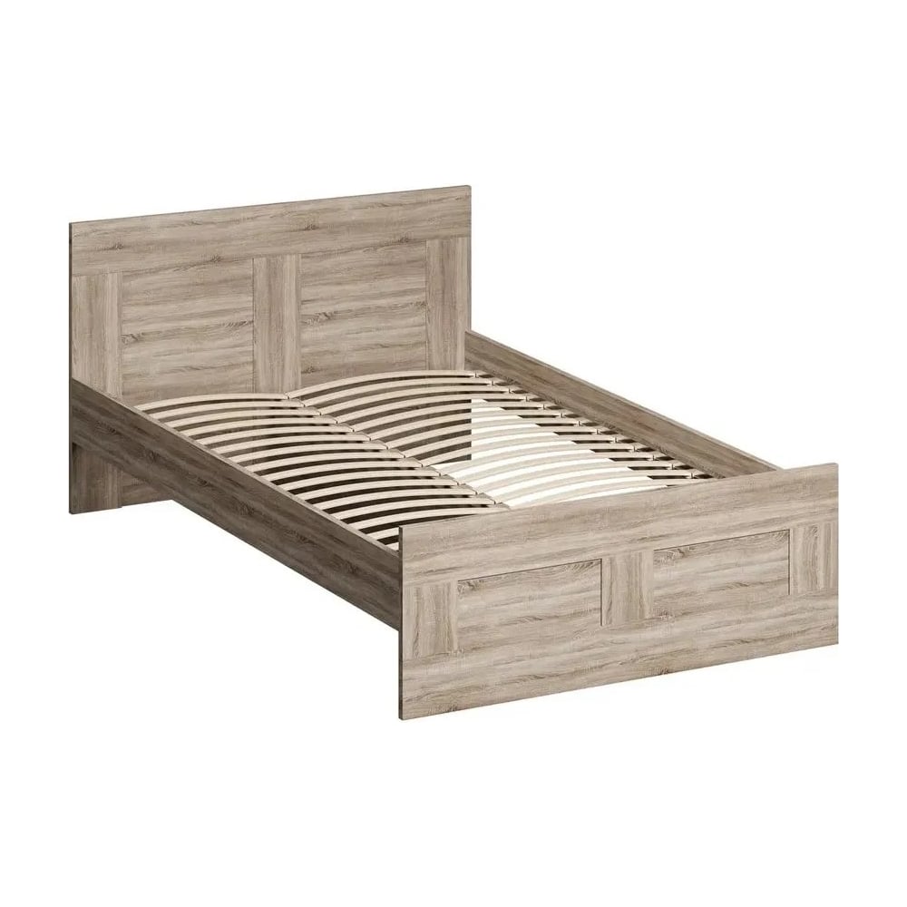 Кровать Шведский Стандарт СИРИУС двуспальная, 205x126x82 см, бежевая ...