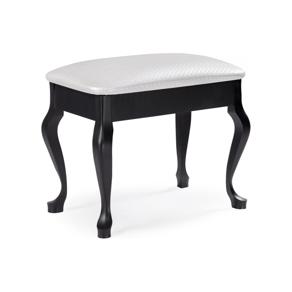 Банкетка Woodville Лусте черная, кожзам белый пунто 515166 - выгодная ...