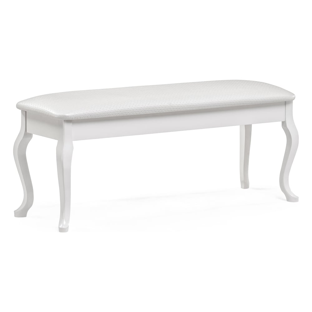 Банкетка Woodville Хиль белая, кожзам белый пунто 515157 - выгодная ...