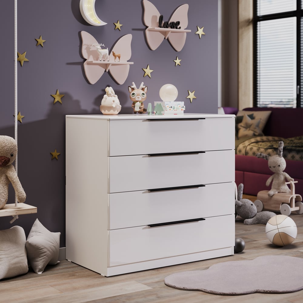 Комод ТриЯ Тесса белый жемчуг/белый глянец 210993 - выгодная цена ...