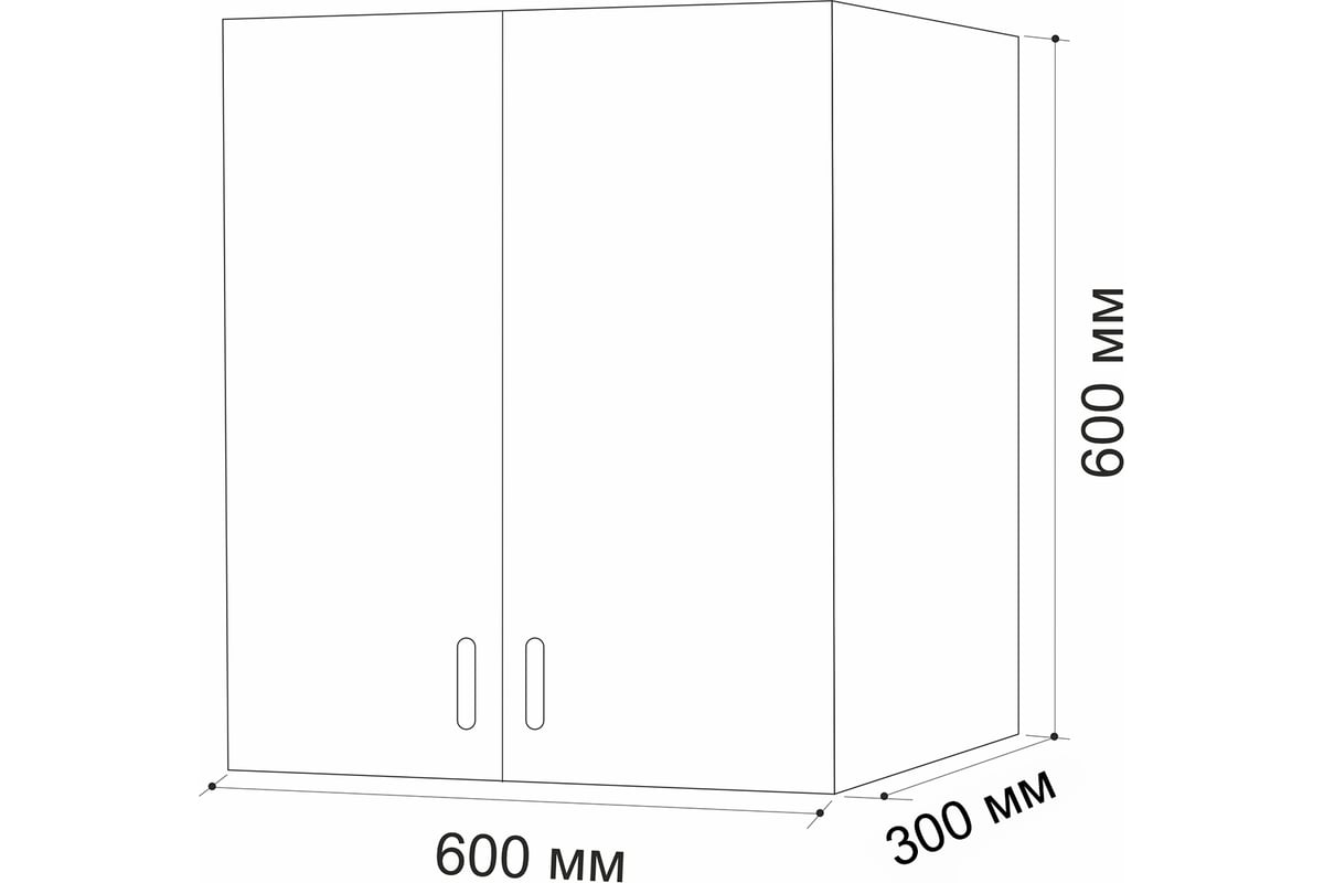 Шкаф для посуды SANTREK ширина 60 см цвет венге ЛДСП 78807 - выгодная ...
