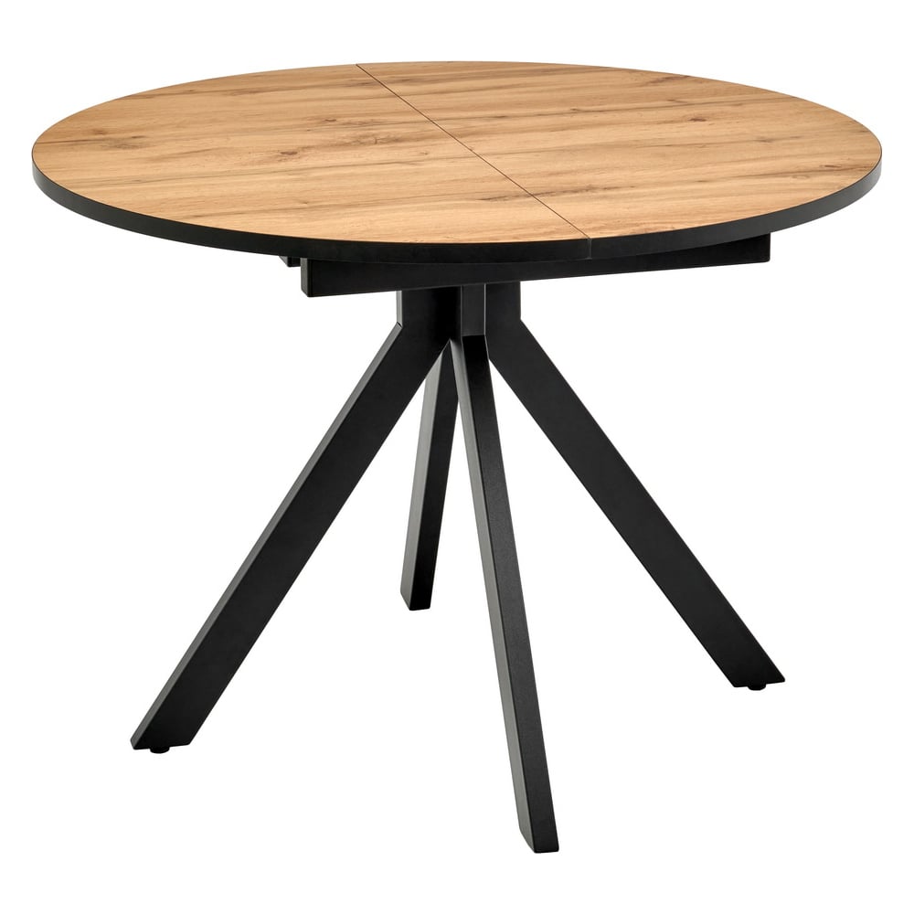 Круглый раскладной стол BRADEX rudolf 100-130x100x75 см, дуб вотан ...