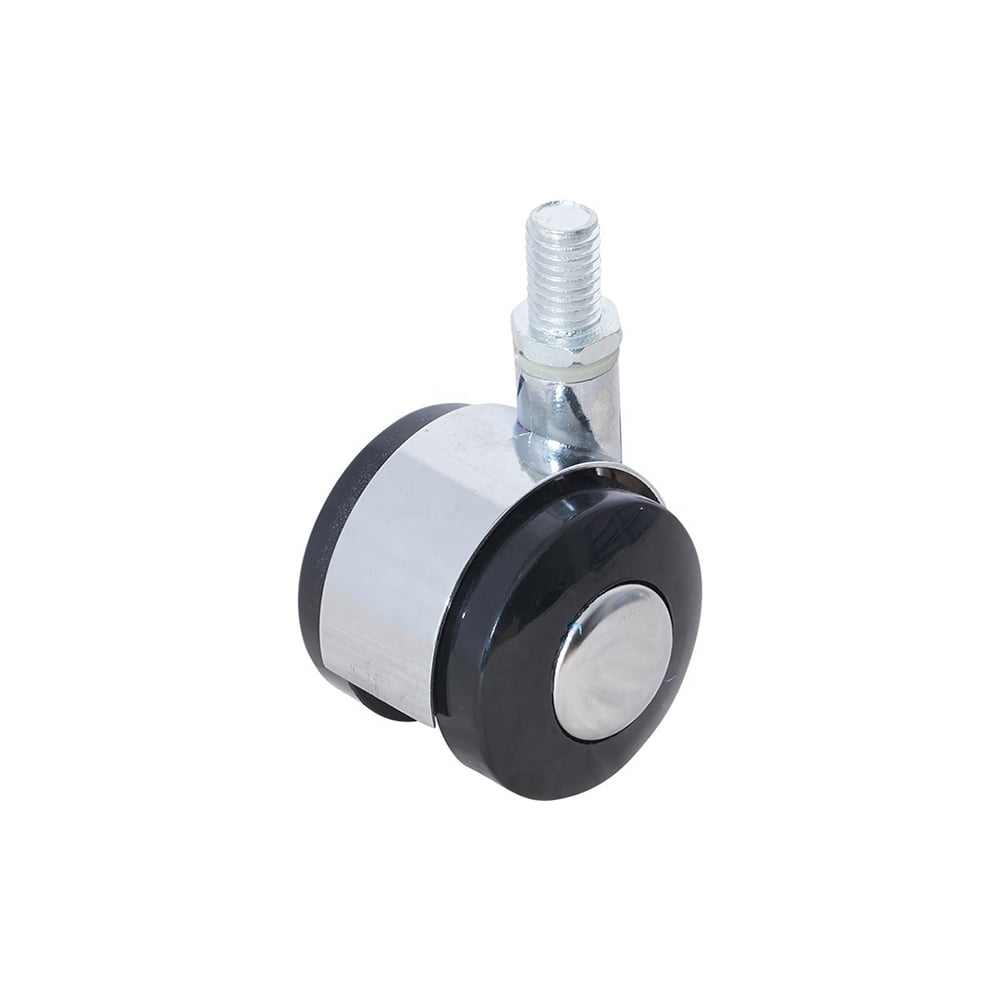 Мебельное колесо Tech-Krep поворотное, пластик, хром, резьба М10, D50, б/т - пакет 152355 ...