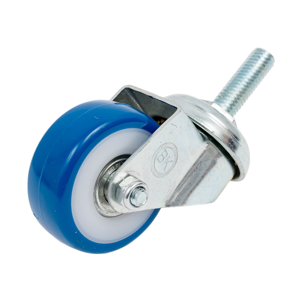 Аппаратное поворотное колесо Tech-Krep шарикоподшипник, PVC, резьба М10, D50 мм, б/т - пакет ...