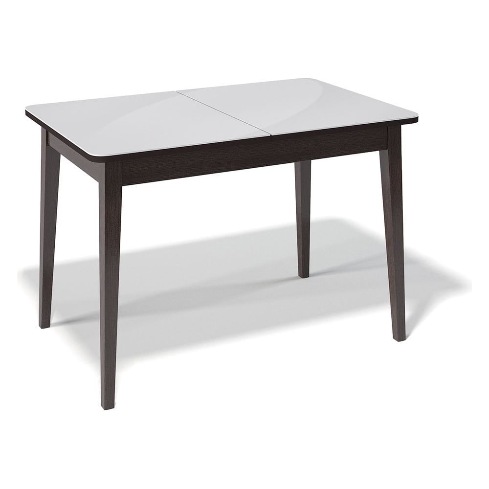 Стол KENNER 1100 M, венге/стекло белое глянец 326484 - выгодная цена ...