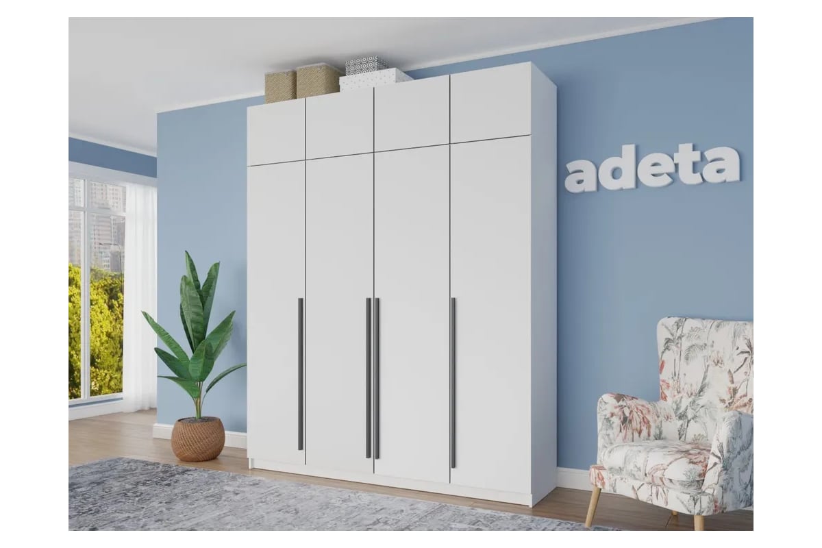 Распашной шкаф ADETA Пакс Фардал 31 white ИКЕА paks-2209471-210-230-30 ...