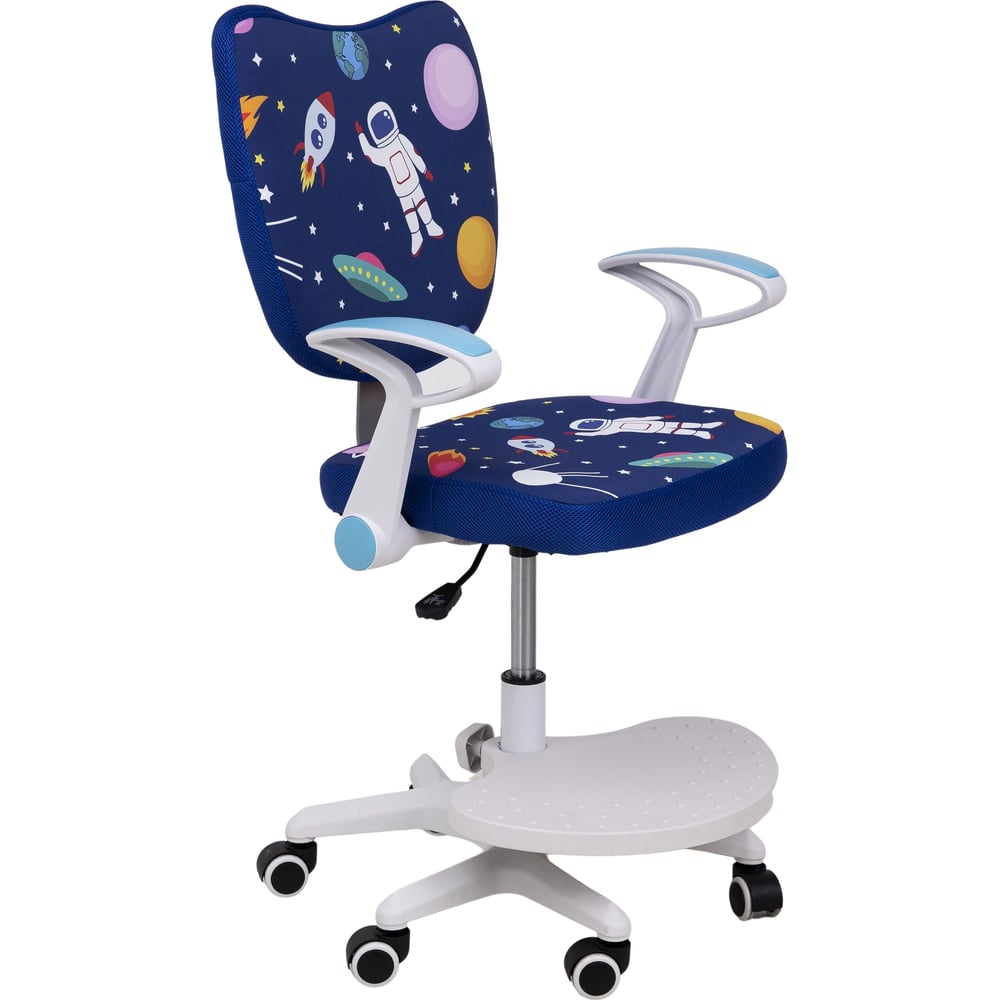 Поворотное кресло AKS Home CATTY WHITE, ткань, синий космос 84762 ...