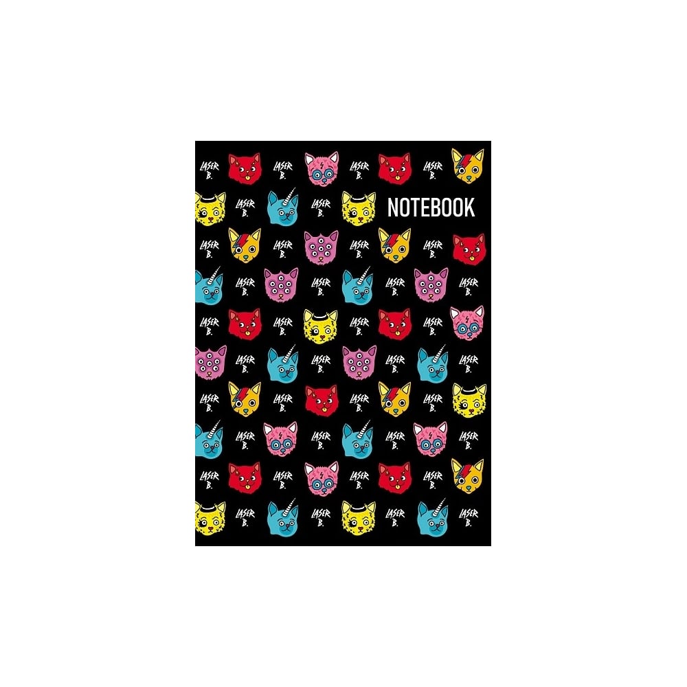 Бизнес-блокнот Hatber 80 л, А4, 210x290 мм, 5-цветов, блок клетка, твердый переплет, матовая ...