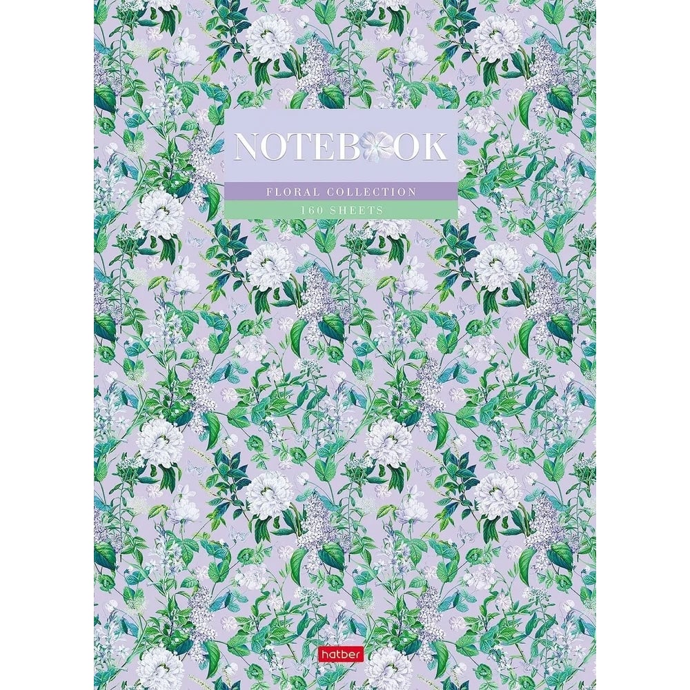 Бизнес-блокнот Hatber 160 л, А4, 5-цветов, блок клетка, твердый переплет, глянцевая ламинация ...