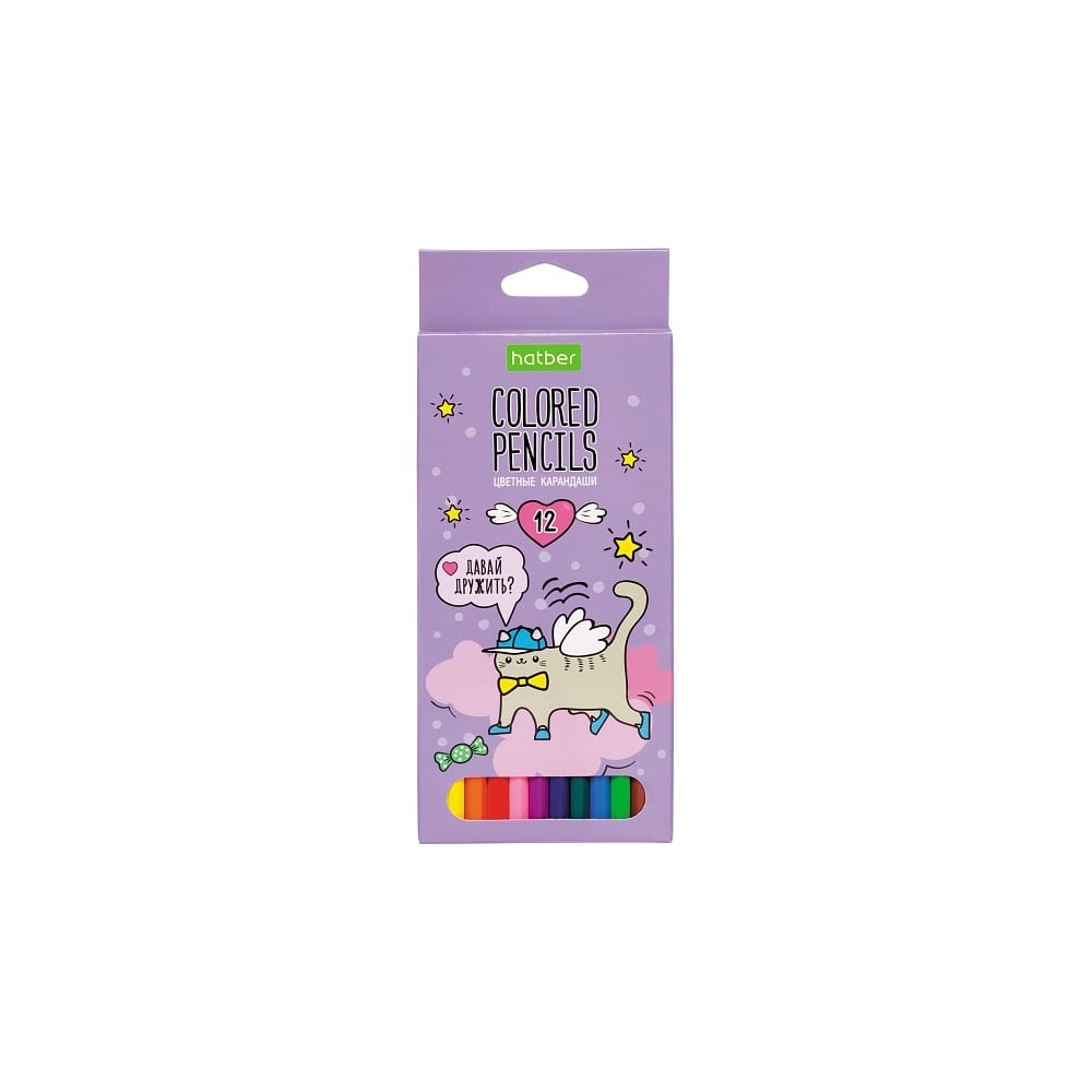 Цветные карандаши Hatber ECO 12 цв., Мечтатели 066775 - выгодная цена, отзывы, характеристики ...