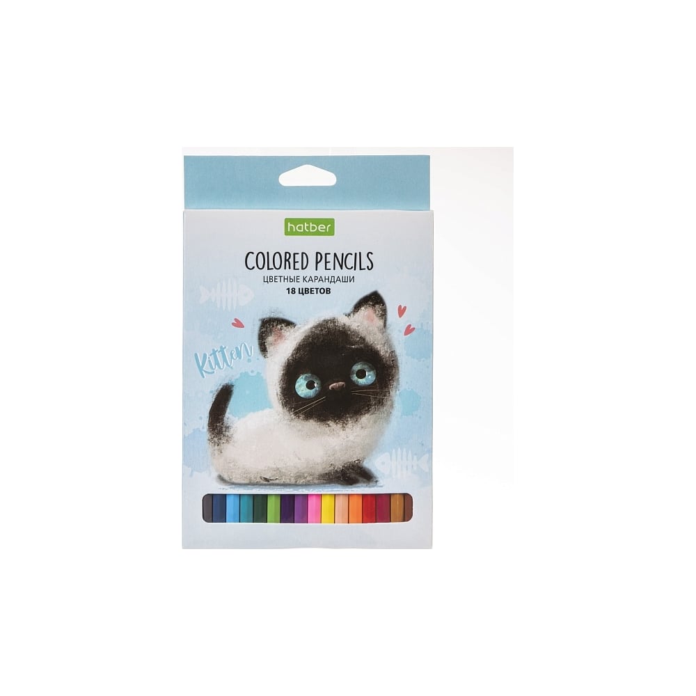 Цветные карандаши Hatber ECO 18 цв., Кошарики 074001 - выгодная цена, отзывы, характеристики ...