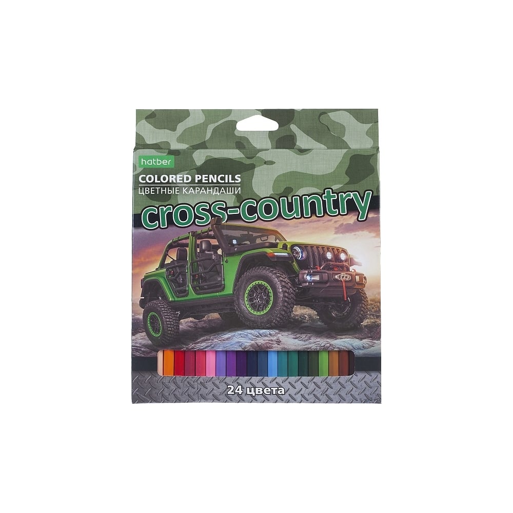 Цветные карандаши Hatber ECO 24 цв., Cross country 070889 - выгодная цена, отзывы ...