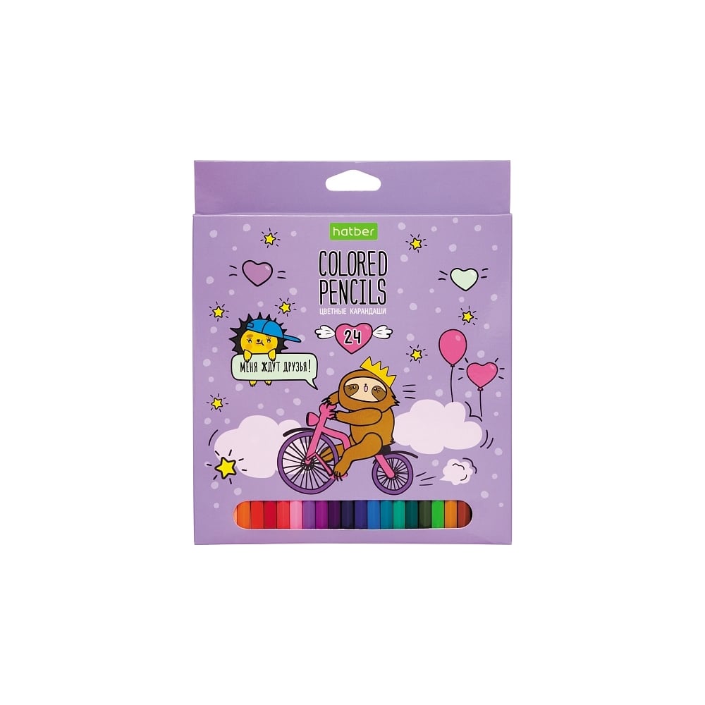 Цветные карандаши Hatber ECO 24 цв., Мечтатели 066777 - выгодная цена, отзывы, характеристики ...