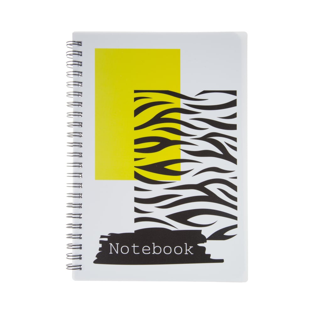 Бизнес-тетрадь Attache Selection клетка А5 80 листов, обложка пластик, блок 80 г, zebra в ...