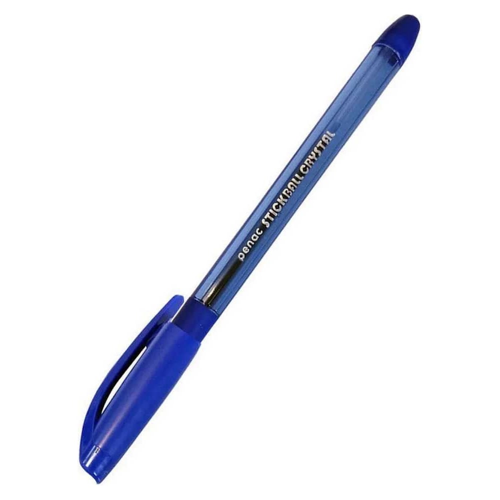 Ручка с масляными чернилами Penac stick ball crystal , синяя, 2шт ...