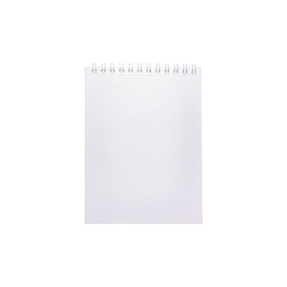 Блокнот Hatber METALLIC 40 л, А6, клетка, обложка бумвинил, белый, 96 шт в упаковке 066844 ...