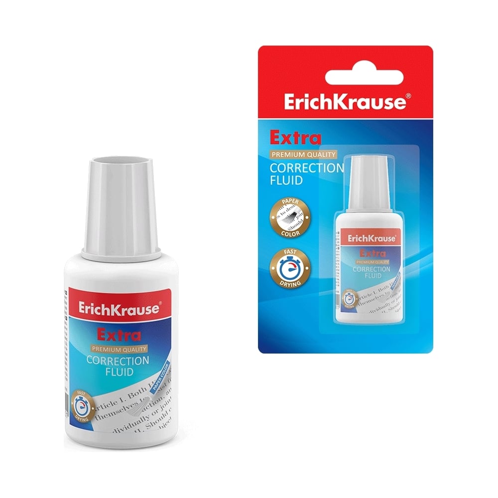 Корректирующая жидкость с кисточкой ErichKrause Extra 20 г 2364 ...